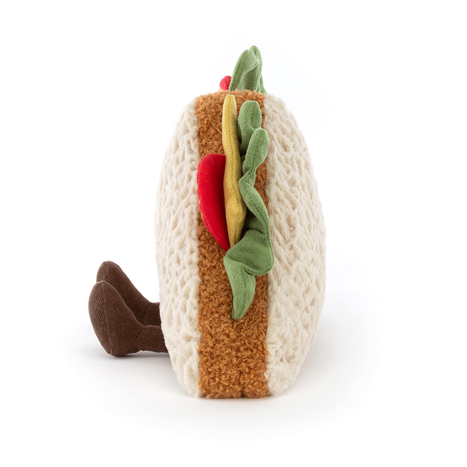 Jellycat Amuseables Sandwich Stuffed Toy, 10 inches | Food Plush | Fun Gift Idea