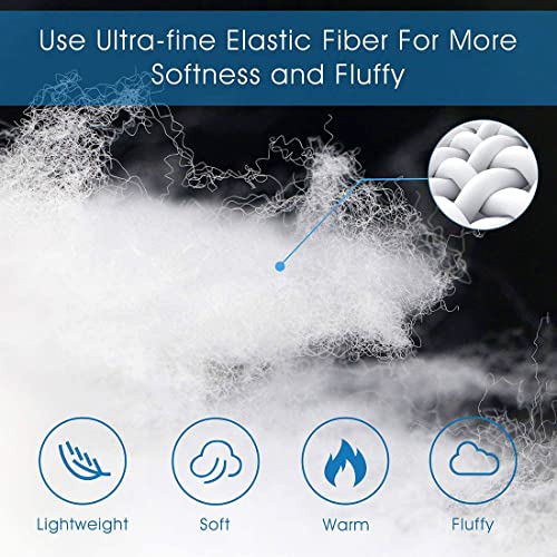Cozynight Down Alternative Comforter-White Comforter Duvet Insert with Corner Tabs-Breathable Diamond Stitched Reversible Comforter Twin XL 68x90 inches