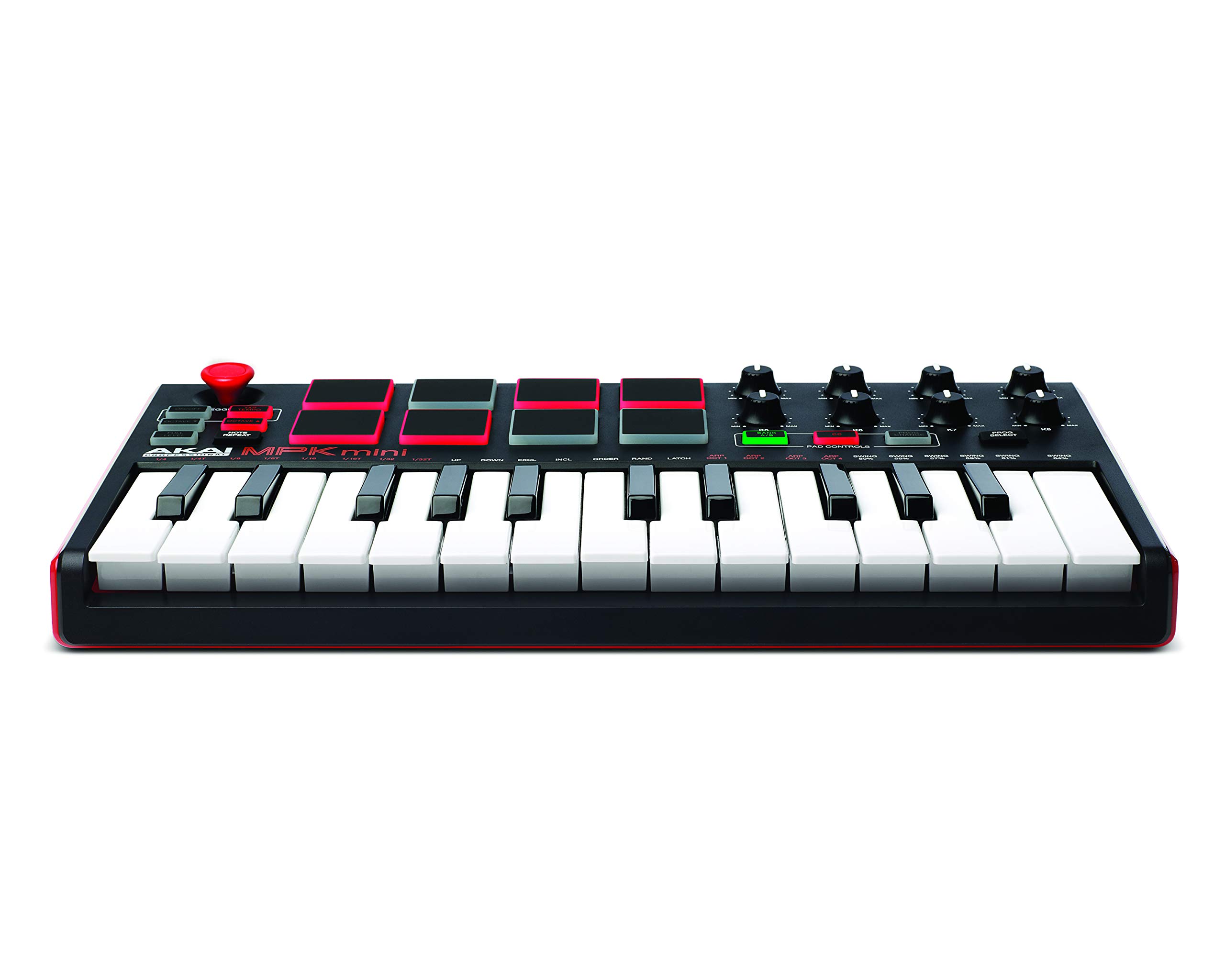 Akai Professional MPK Mini MKII β 25 Key USB MIDI Keyboard Controller With 8 Drum Pads, 8 Assignable Q-Link Knobs and Pro Software Suite Included