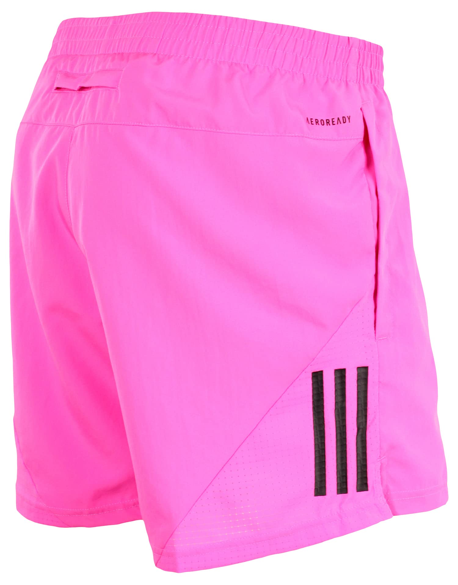 adidas Men's Own The Run 5 Inch Shorts, Screaming Pink Medium