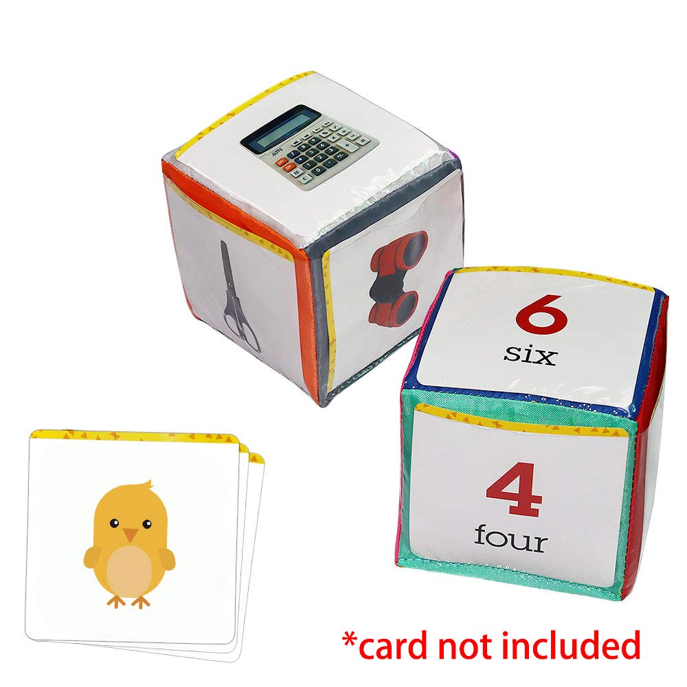EAMAY Playing Game Dice Soft Foam Cubes, Set of 2 Learn Pocket Cubes, Ages 3 Years and Up.