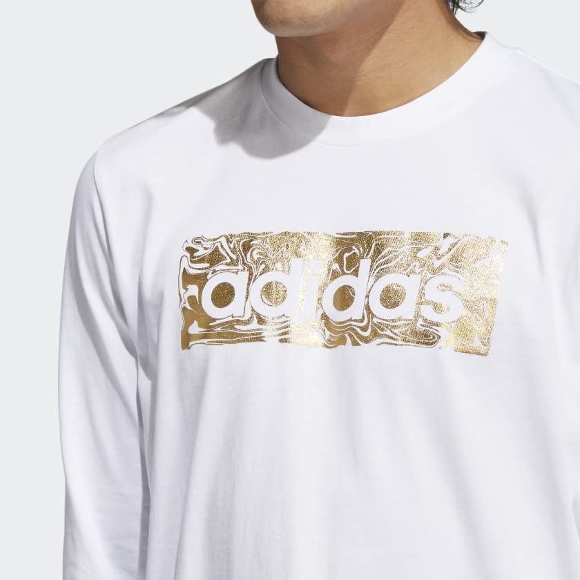 adidas Liquid Foil Long Sleeve Tee Legend Ink LG