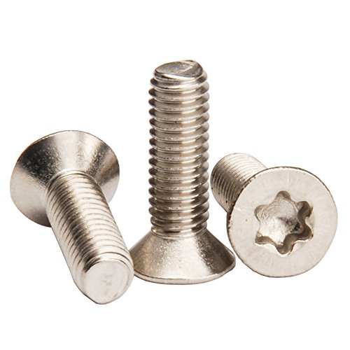 M2.5 Torx Screws Countersunk Head,Torx Flat Head Screws,Pack of 100-piece (M2.5 x 10mm)
