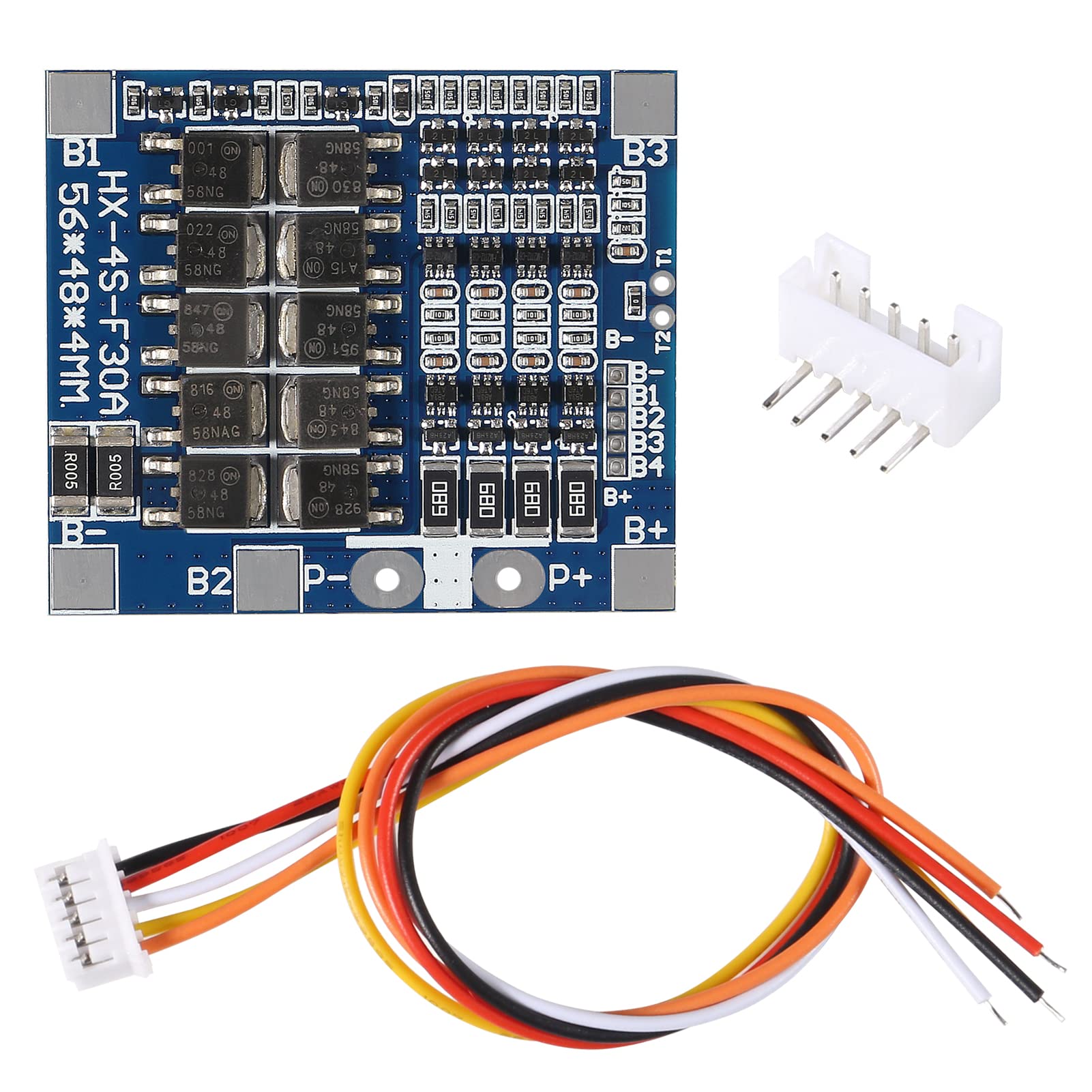 ACEIRMC 4pcs 4S 30A 12.8V 18650 Lithium Iron Phosphate Protection Board LiFePO4 4S BMS Balancing Charging Circuit PCM