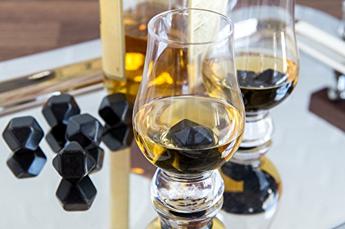 Outset Chillware Whiskey Stones, Granite, Set of 9