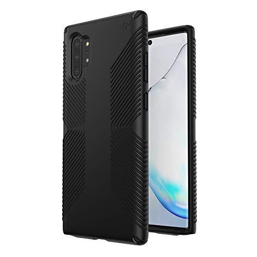 Speck Presidio Grip Samsung Galaxy Note 10+ Case, Black/Black