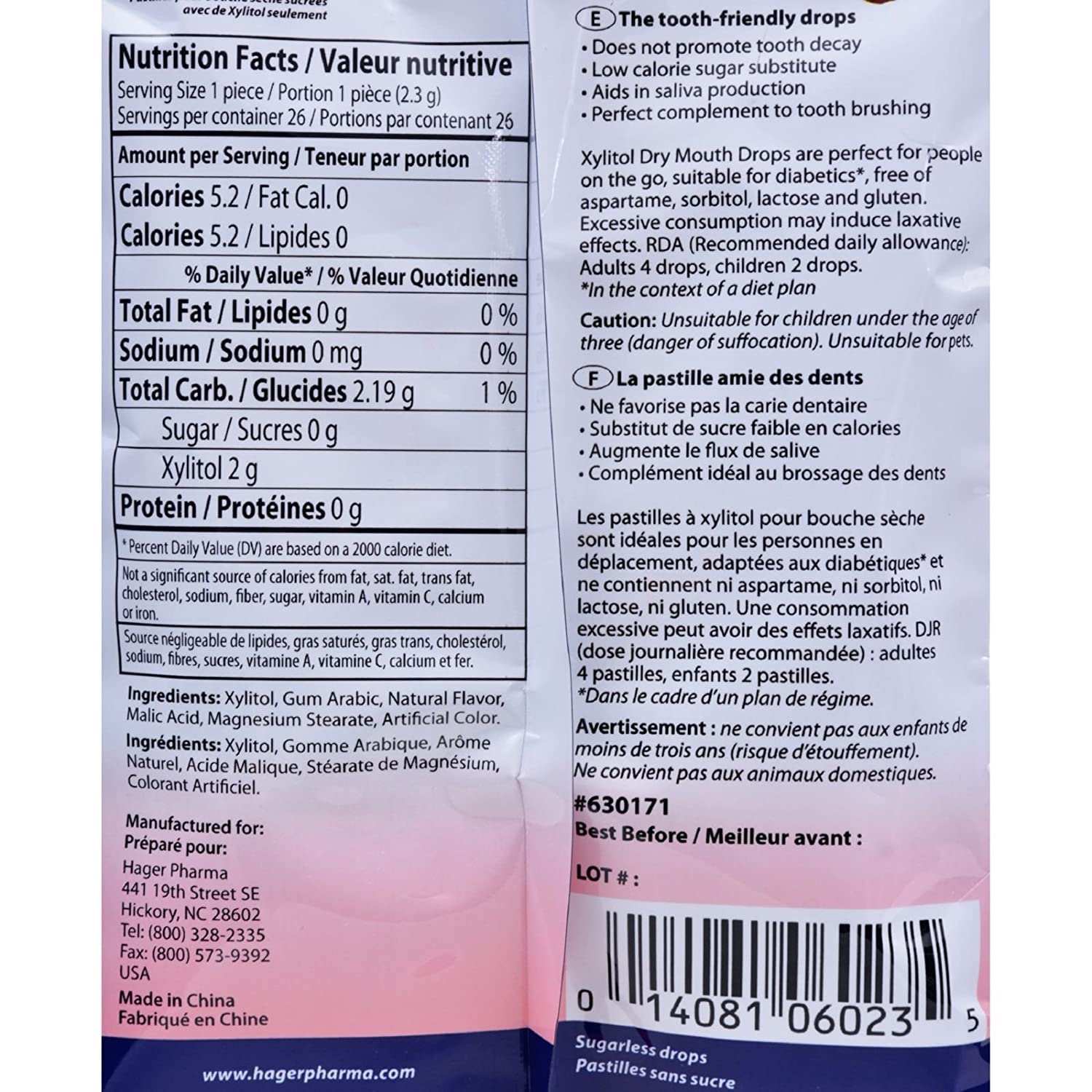 Miradent Dry Mouth Drops Cherry 2 Oz