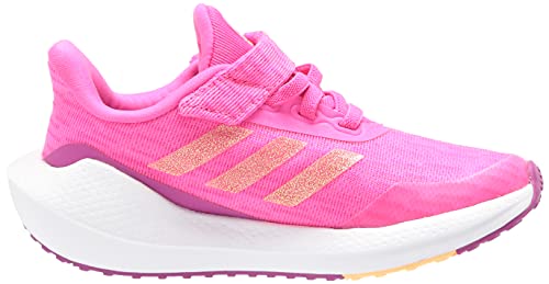 adidas Unisex-Child EQ21 Running Shoe, Shock Pink/Acid Orange/Sonic Fuchsia (Elastic), 3