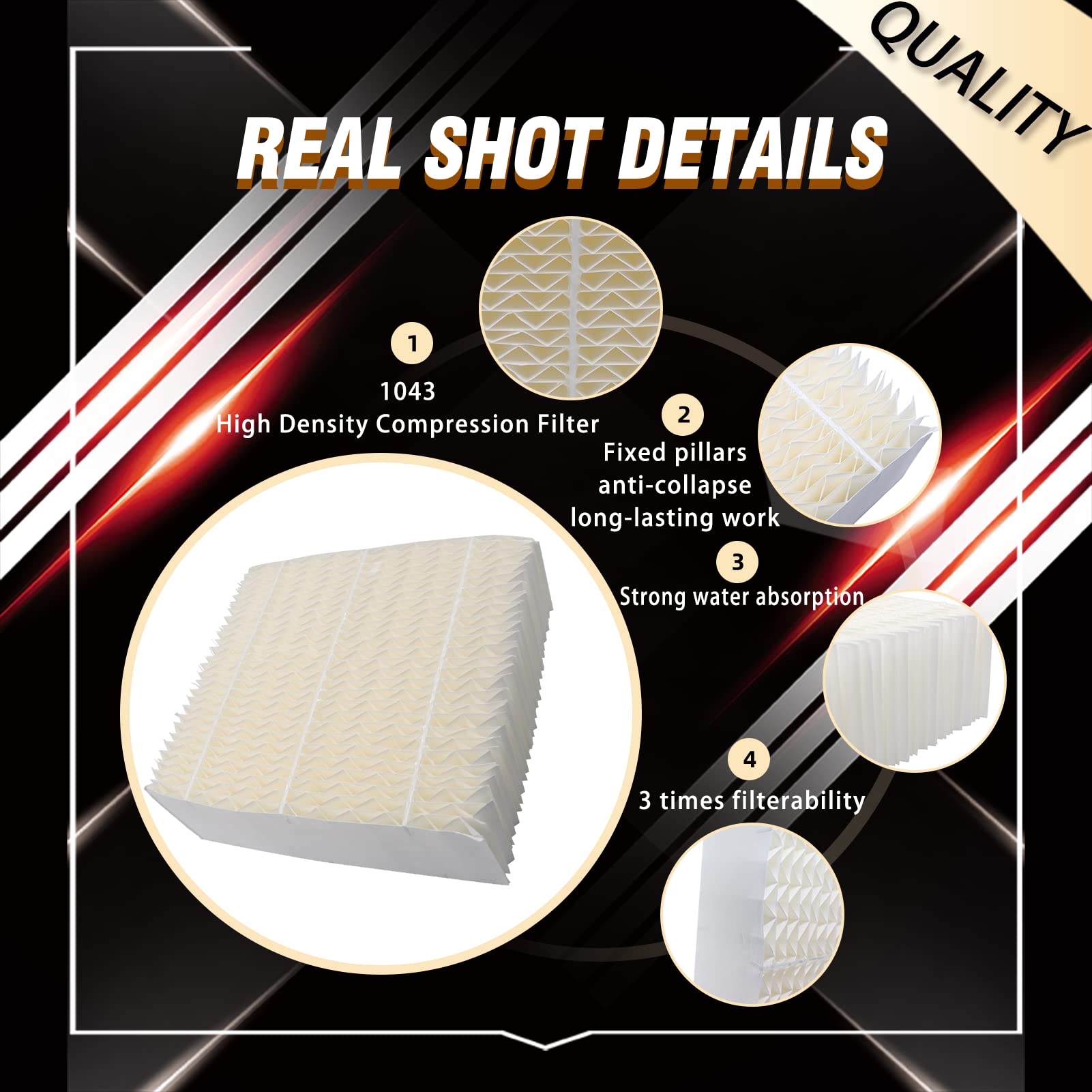 Upgraded 1043 Super Wick Humidifier filter Replacement EP9500 EP9700 EP9800 EP9R500 EP9R700 EP9R800 821000 826000 831000 Compatible with Bemis Spacesaver Humidifier-1 WEEK FREE TRIAL
