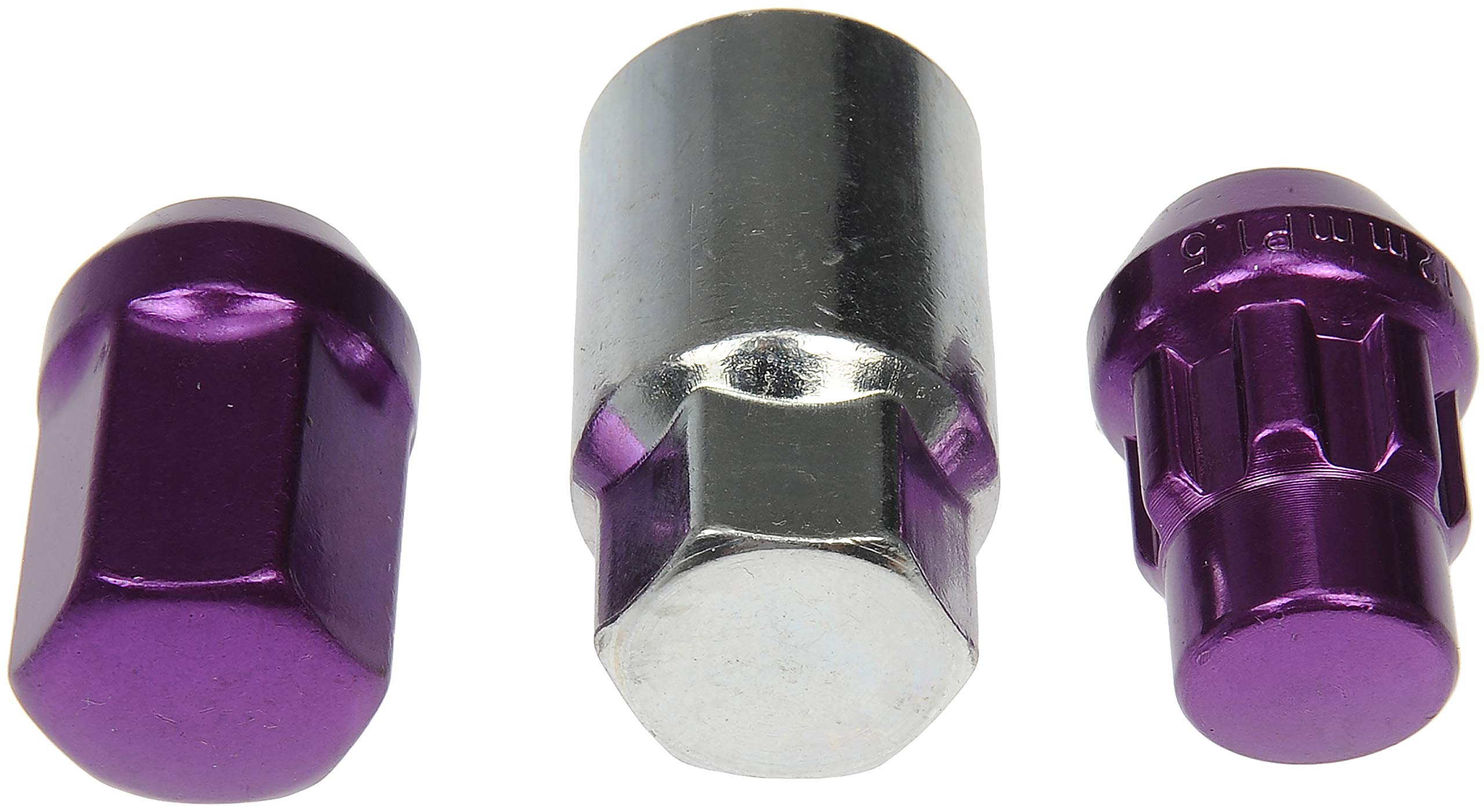 Dorman 713-375J Purple Acorn Wheel Nut Lock Set Compatible with Select Models, 20 Pack