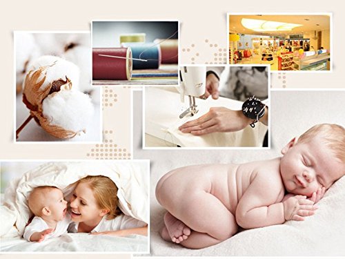 HGHG Cute Organic Cotton Muslin Swaddle Blankets Premium Receiving Blanket for Boys & Girls 47" x 47" Baby Bear Blanket
