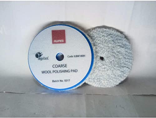 Rupes 6.75" (170MM) Blue COARSE Wool PAD, 9.BW180H