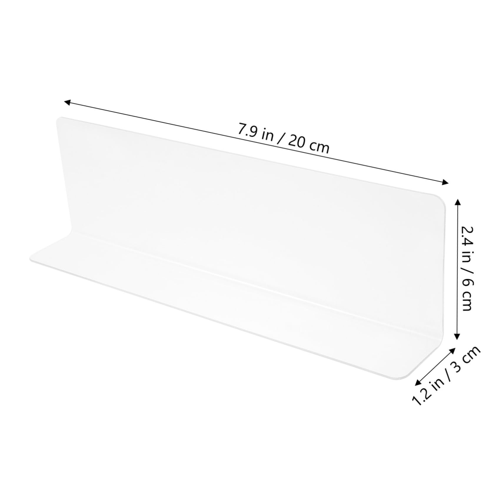 BUGUUYO 10pcs Dividing Partition L-Shaped Shelf Separator Closet Divider Closet Shelf Organizer Clear Bookshelf Separator Supermarket Shelf Dividers Plastic Shelves Towel PVC Vertical Tray