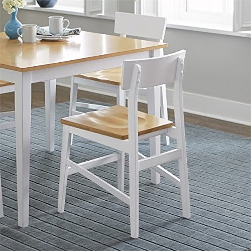 Progressive Furniture Dining Chair (2/Ctn), Light Oak/White