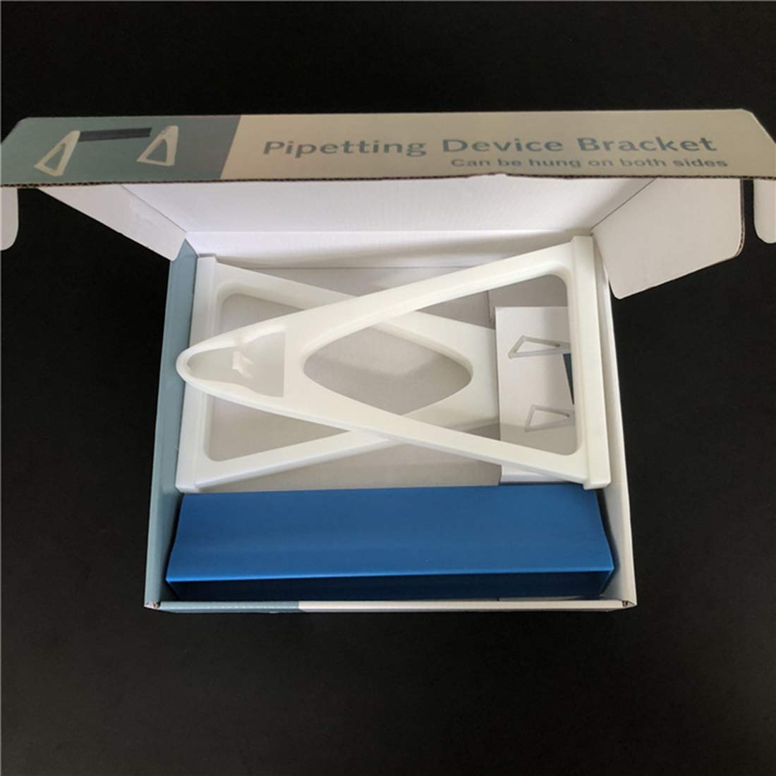 LINKTOR Lab Linear Pipettor Stand Rack, Hold Up 6 Micropipettes, Premium Engineering Plastic Polymer, Excellent Chemical Reagent Corrosion Resistance