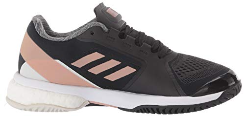 adidas Women's ASMC Barricade Boost Tennis Shoe, Black/Copper/Orbit Grey, 6.5