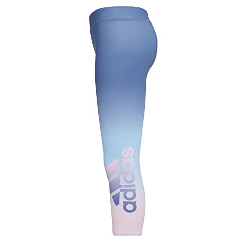 adidas Girls' Aeroready Moisture Wicking 7/8 Tights, Crew Blue, 4T