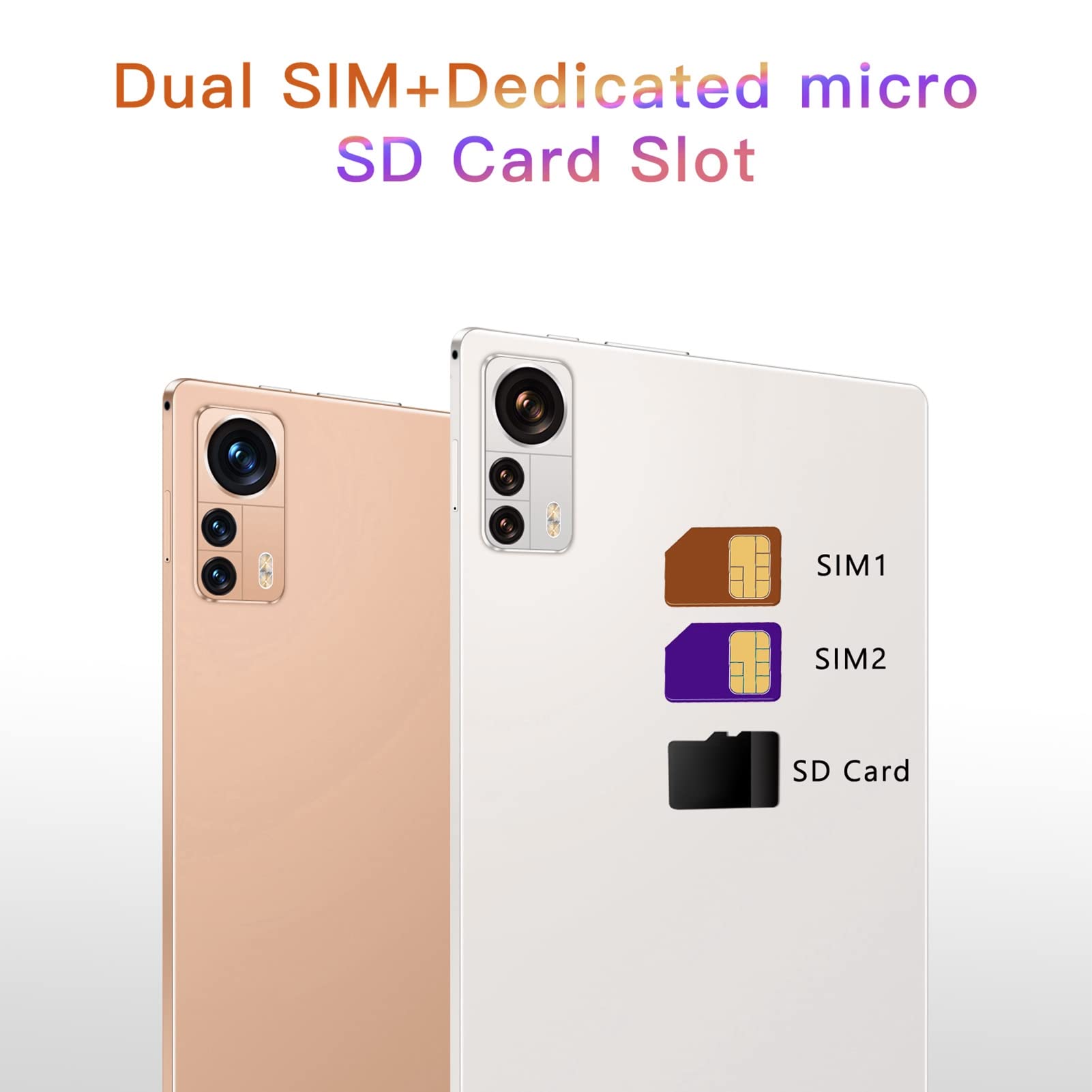 Asixxsix 10.1 Inch 11 Tablet, 2.4G 5G WiFi 8G RAM 256G ROM Octa Core 1960x1080 IPS HD Touchscreen Tablet PC with GPS, Dual Speakers, 6000mAh Battery, Dual 20MP 8MP Camera