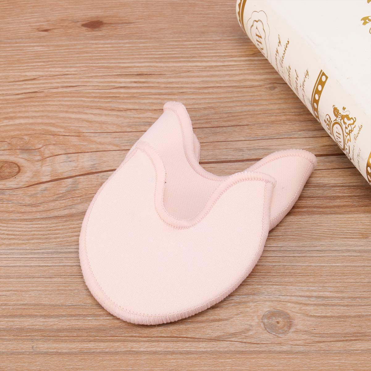 Ballet Toe Pads 2 Pairs Ballet Toes Pad Pointe Shoe Socks Silicone Toe Socks Toe Liner Socks Half Seamless Socks Metatarsal Pads for High Heel Dance Shoes Pink Toe Pointe Pads