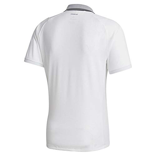 adidas mens Freelift Tennis Polo Shirt AEROREADY White/Grey Large