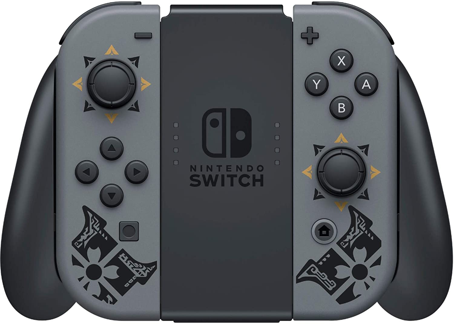 Newest Nintendo Switch Monster Hunter Rise Deluxe Edition with Gray Joy-Con, 6.2" Multi-Touch 1280x720 Display, with 128GB microSD Card and Carrying Case and Microfiber Cloth Bundle