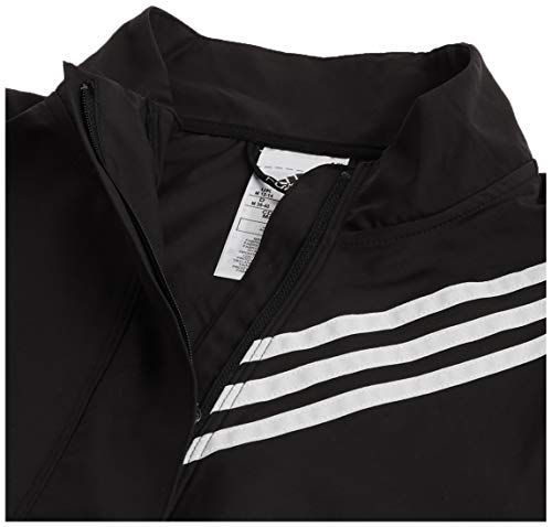 adidas Women's Run It 3-Stripes Anorak Black Large