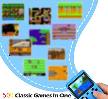 Handheld Game Console. Retro Mini Game Console.500 Non-Repeating Classic FC Games.3.0-inch Screen TV Connection.Adult and Children Game Consoles,Birthday Present