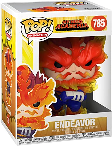 POP My Hero Acadamia - Endeavor Funko Vinyl Figure (Bundled with Compatible Box Protector Case), Multicolor, 3.75 inches