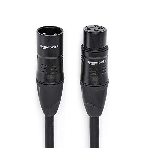 Amazon Basics XLR 4-Conductor Star Quad Balanced Microphone Cable - 6-Foot, Black