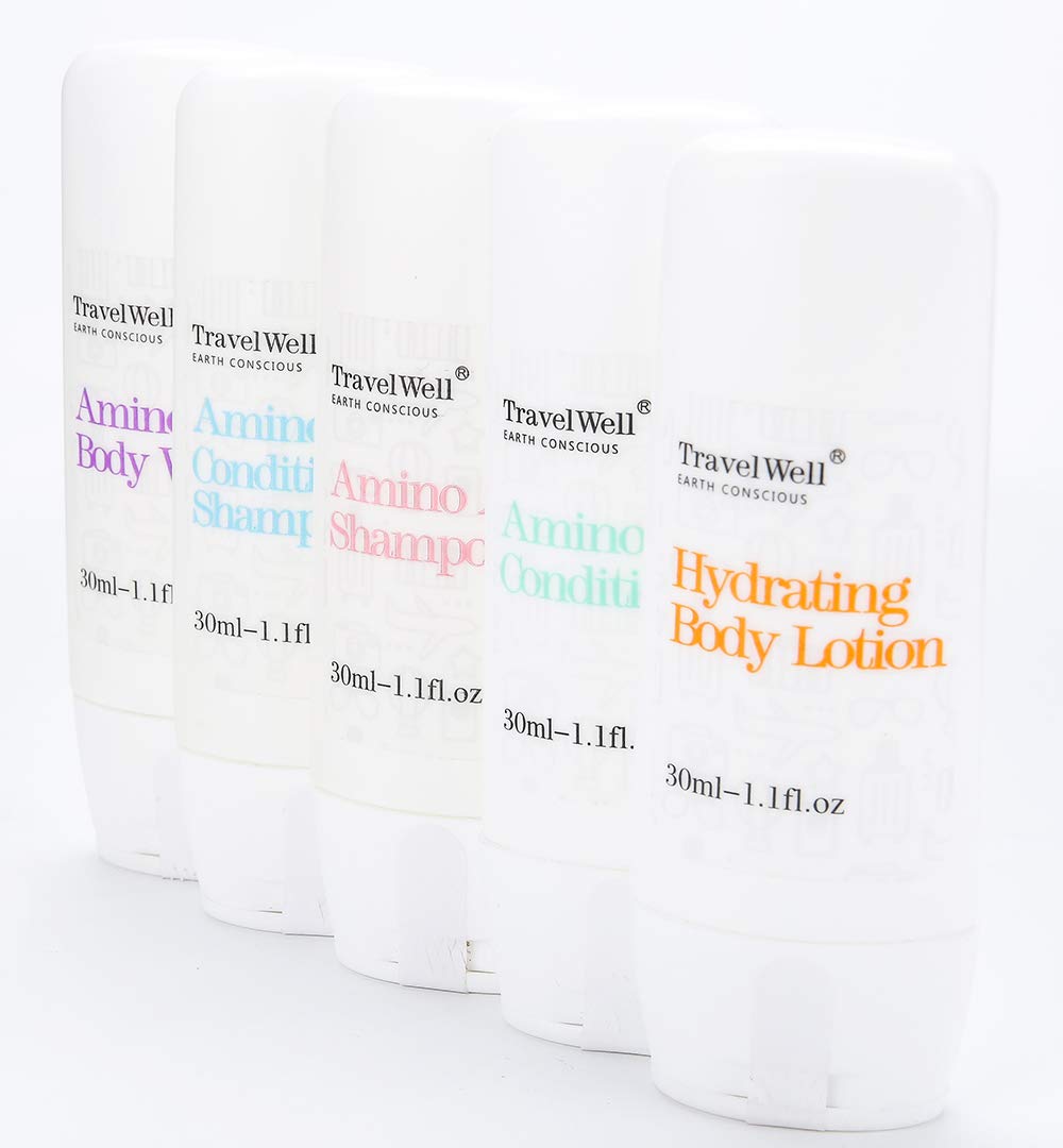 Travel Well Hotel Toiletries Amenities Travel Size Guest Shampoo 1.0 Fl Oz/30ml, Individually Wrapped 50 Bottles per Box