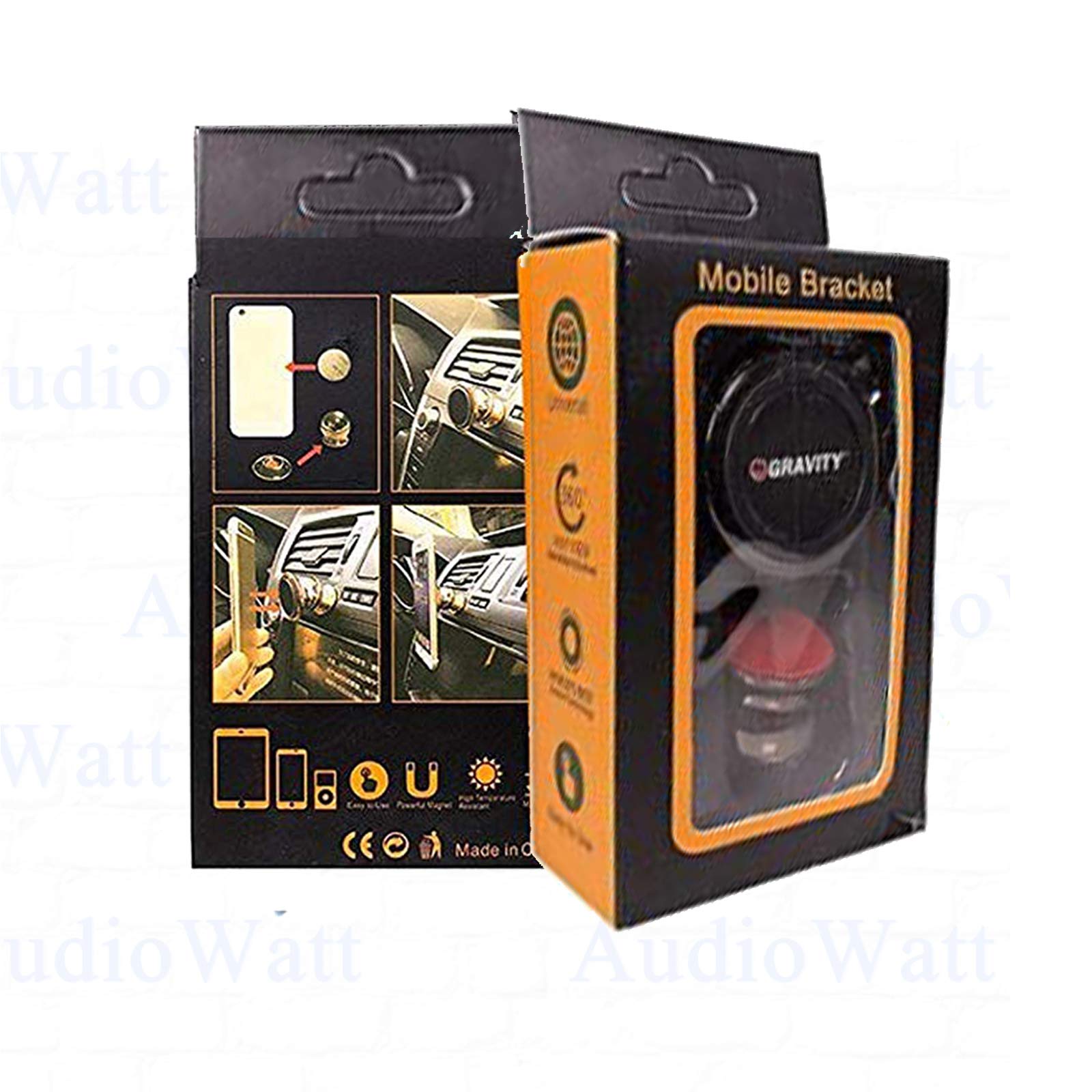 Dual Electronics XDVD176BT 7" LED Backlit Touchscreen LCD Single DIN Car Stereo with HD Camera + Gravity Magnet Phone Holder Bundle