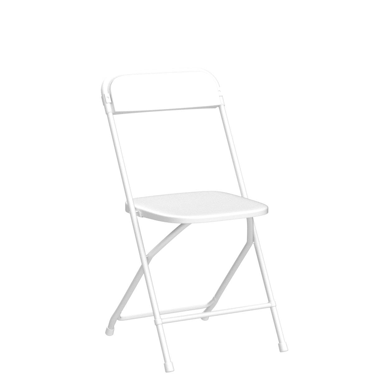 Allpop 10 Pack Plastic Folding Chair, 300lb Capacity, Portable Commercial Chair with Steel Frame for Home Office Wedding Party Indoor Outdoor Events, Stackable, Black