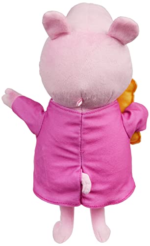 Peppa Pig Peppa’s Bedtime Lullabies Singing Plush Doll, 11 Inch Interactive Stuffed Animal, Preschool Toys for 18 Month Year Old Girls and Boys and Up, with Teddy Bear Accessory