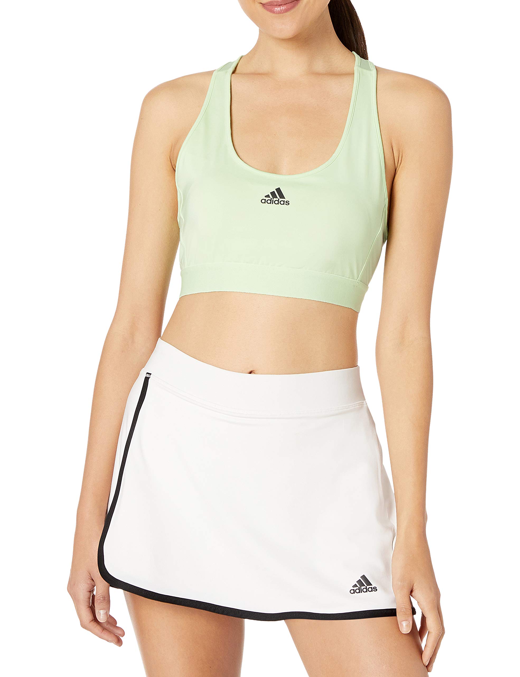 adidas Ny Tennis Tee, Glow Green/Black, Large