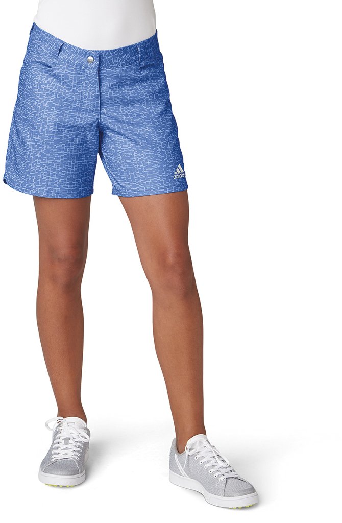 adidas Golf Print Shorts, Hi-Res Blue, Small