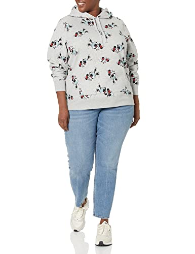 Amazon Essentials Disney | Marvel | Star Wars | Princess Women's Fleece Pullover Hoodie Sweatshirts (Available in Plus Size), Minnie Icons, Medium