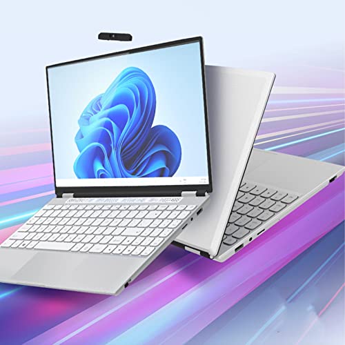 ASHATA 15.6in Laptop, Full HD Laptop PC, 2.4G 5G WiFi Quad Core Quad Thread 1920x1080 180 Degree Flip Laptop Computers with Backlit Keyboard (16G+256G US Plug)