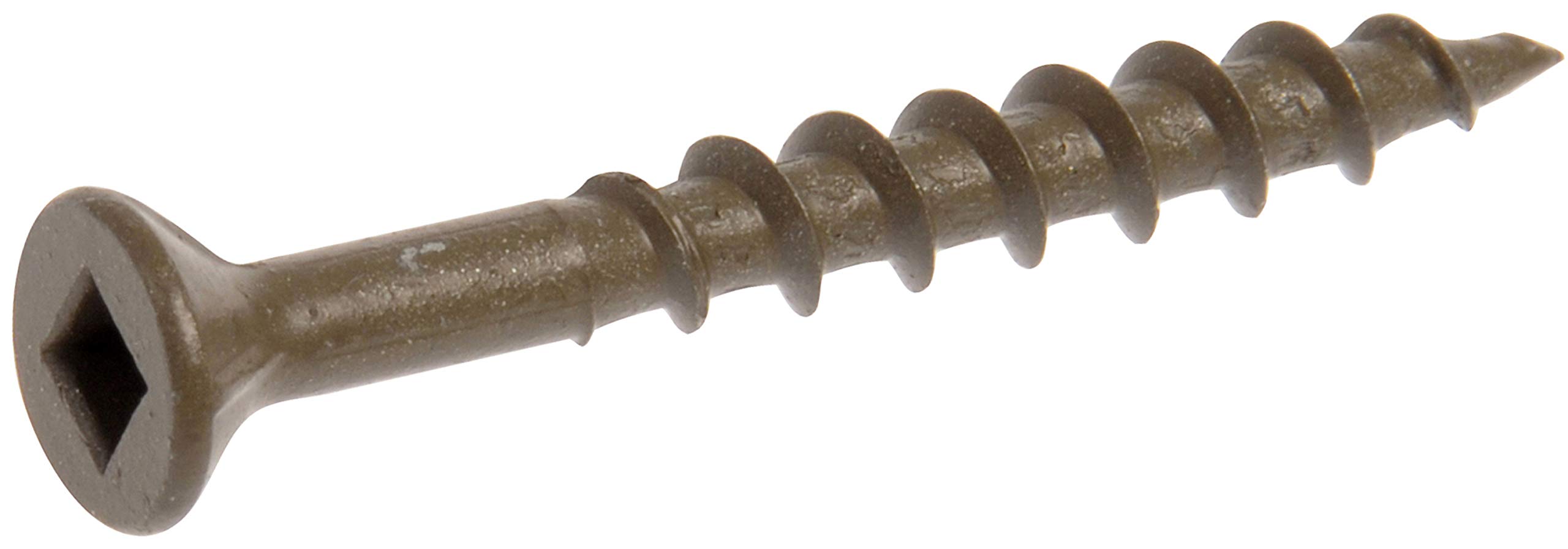 Hillman 48274 Square-Drive Multi-Purpose Wood Screws (#9 x 2-1/2") - 350 pieces, Deck Brown
