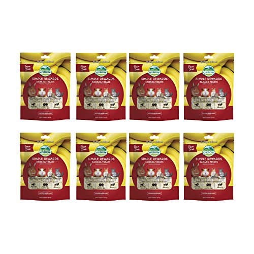 Oxbow (8 Pack) Simple Rewards Treats - Small Animals Banana 1 oz