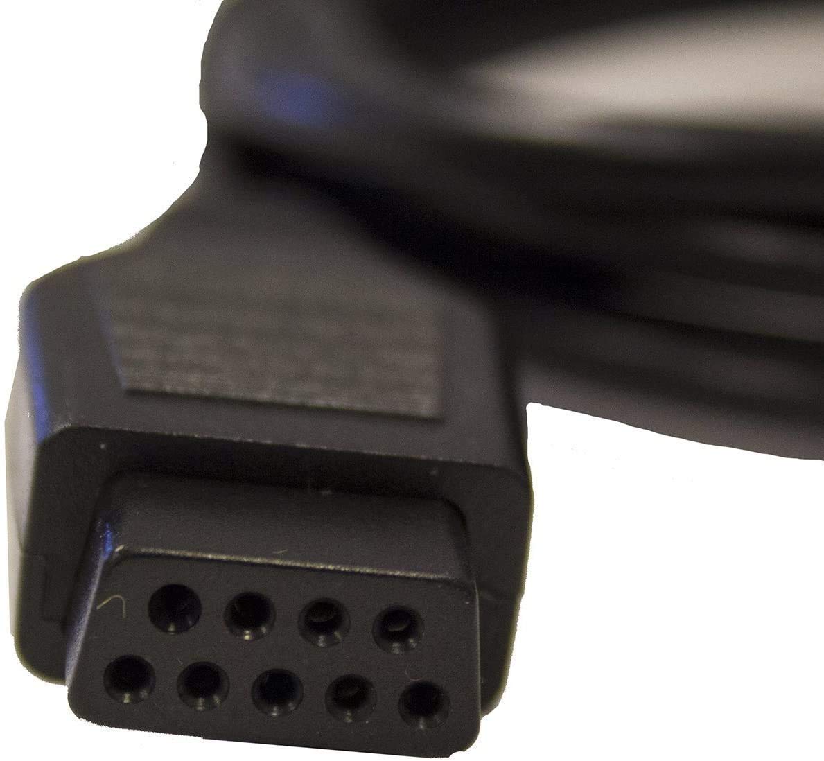eLUUGIE 2 Packs 6ft Replacement Extension Cord Cable for Sega Genesis 2/3 Controller Extension Cord