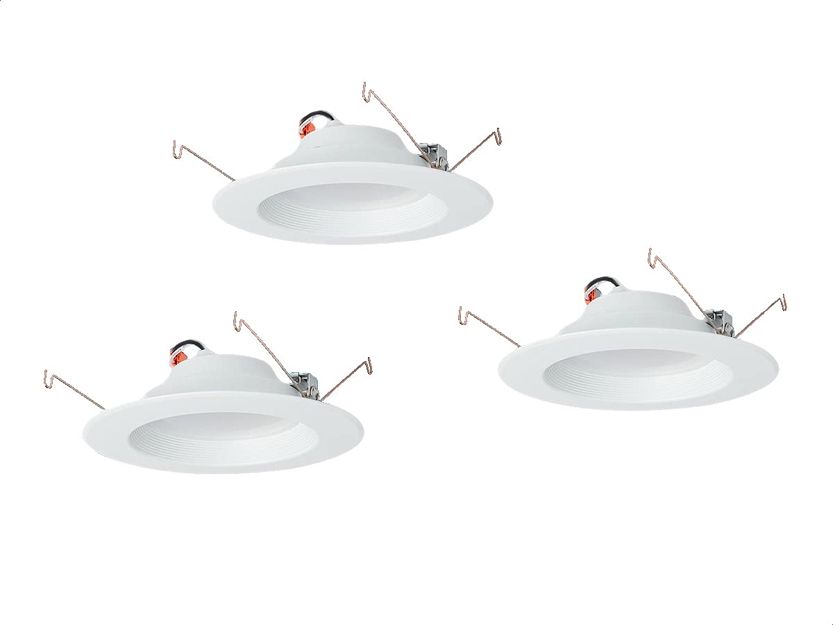 AmazonCommercial 75 Watt Equivalent, 5/6-Inch Recessed Downlight, Dimmable, Round LED Light Bulb , Warm White, 12-Pack