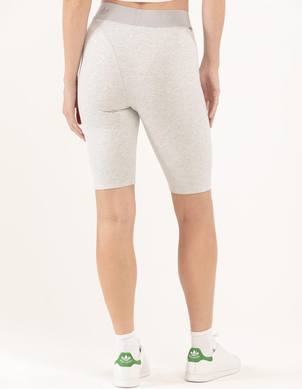 ADIDAS Luxe Lounge Bike Shorts Heather Gray