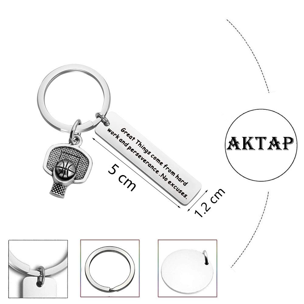 AKTAP Basketball Player Gift Basketball Lover Keychain Gift For Basketball Team
