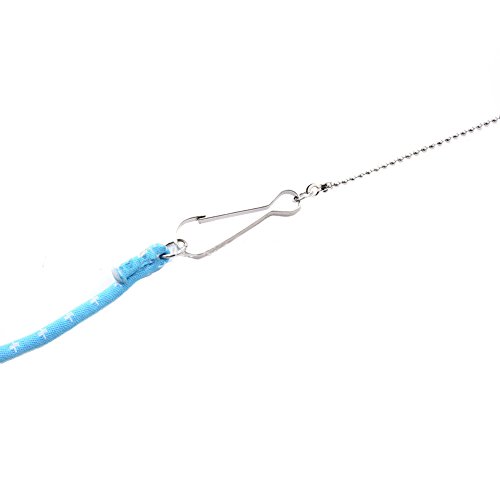 Harikaji Hamster Harness,Adjustable Harness Vest Leash Hamster Chest Straps with a Small Bell Rat Mouse Squirrel Sugar Glider Small Animal (Blue)