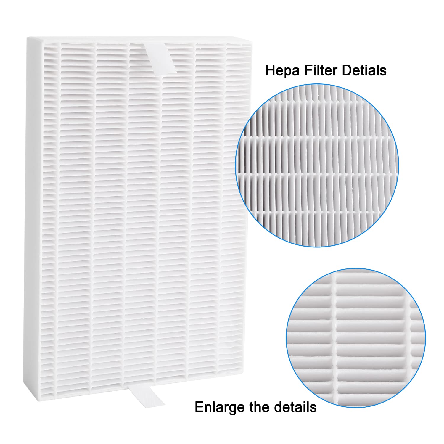 HAPF600 HEPA Filter B Replacement Compatible with Holmes HAP615 HAP625 HAP650 Hapf600,3 H13 True HEPA & 6 Carbon Filters