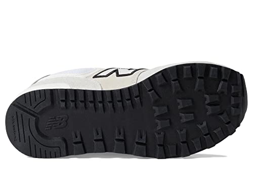 New Balance Boy's Kids 574 V1 70s Racing Lace-up Sneaker, Nimbus Cloud/Sea Salt/Black, 4 Big