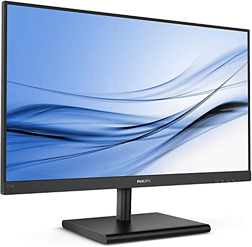 PHILIPS 27 Inch 2021 Computer Monitors Frameless Monitor, 27" Full HD IPS, 124% sRGB, FreeSync 75Hz, VESA, 4ms Response Time, VGA, HDMI, Black w/ 4K HDMI (1-Pack)