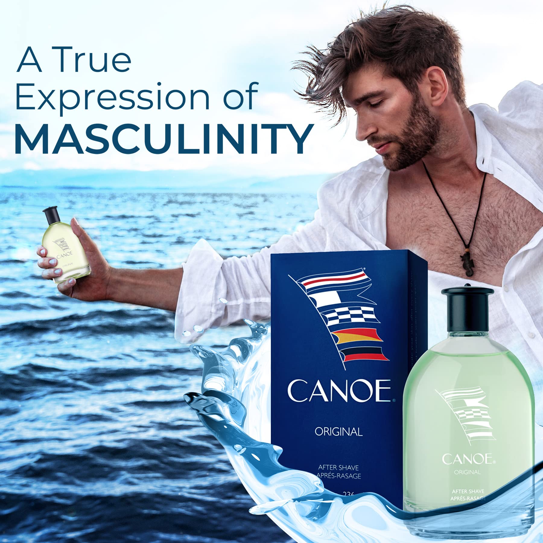 Dana CANOE Aftershave Splash for Men (8 fl oz)