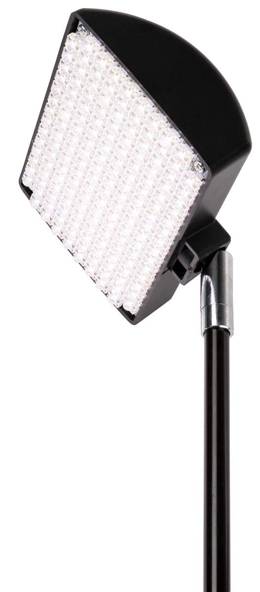 Displays2go, Trade Show Booth Clamp Spotlights, Aluminum, ABS Plastic, and Iron Construction – Black Finish (LED12W01BK)