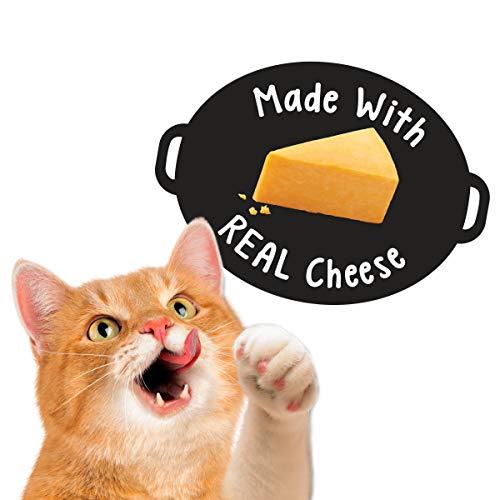 Purina Friskies Made in USA Facilities Cat Treats, Party Mix Cheezy Craze Crunch - 20 oz. Canister